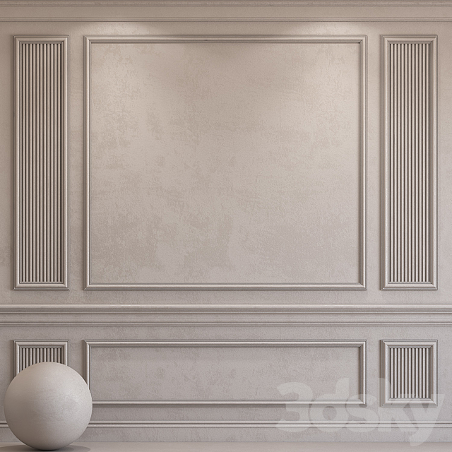 Decorative plaster with molding 62 3D Max - 3DMAXTER