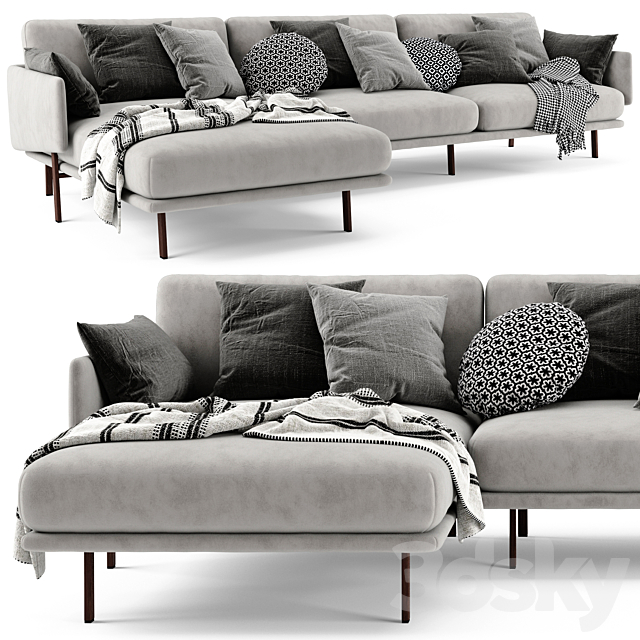 Bonaldo Structure Chaise Longue Sofa 3D Max - 3DMAXTER