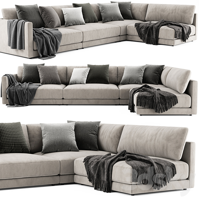 Blanche katarina sofa 3D Max - 3DMAXTER