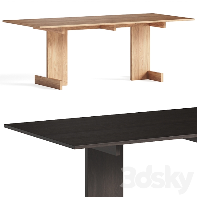 Karimoku Case Study A-DT01 Dining Tables - Table - 3D Models