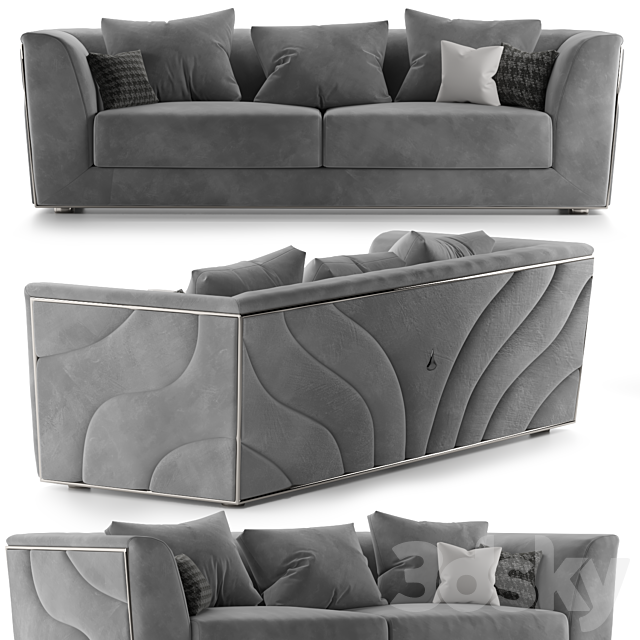 Infinity walnut sofa 3D Max - 3DMAXTER