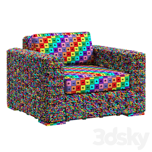 Restoration Hardware Rutherford lounge chair - Arm chair - 3D Models