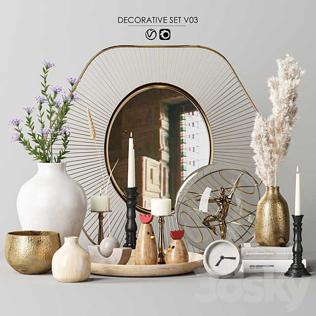 Decorative set v3 3D Max - 3DMAXTER