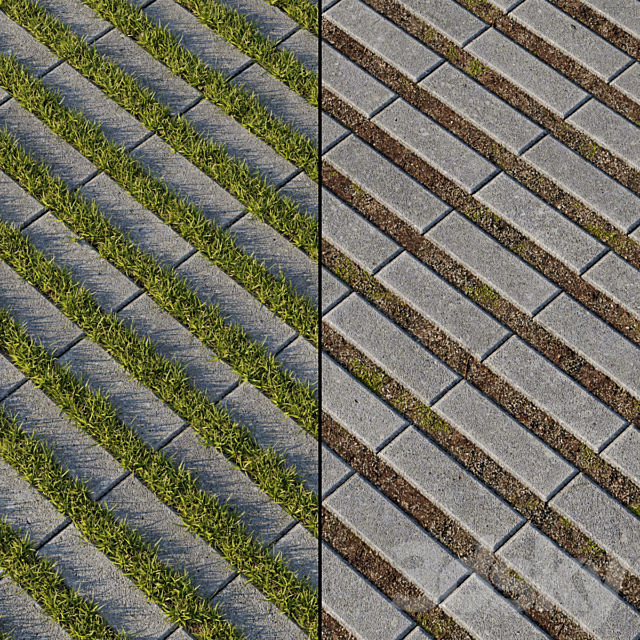 Eco paving Type 1 Pattern 14 - Paving - 3D Models