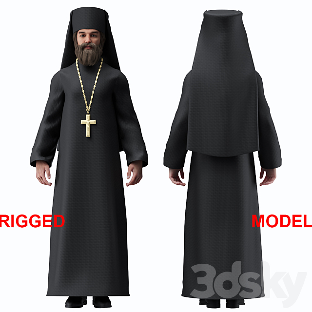 Priest - Creature - 3D Models