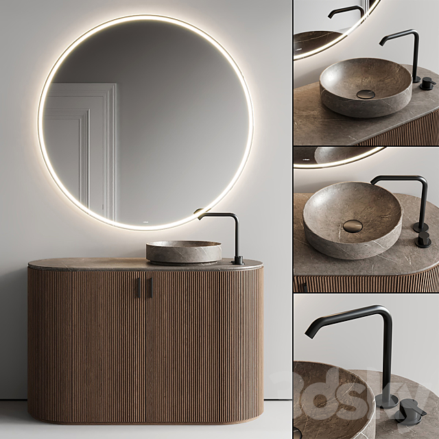 Inbani Grate Vanity Unit Set 10 3D Max - 3DMAXTER