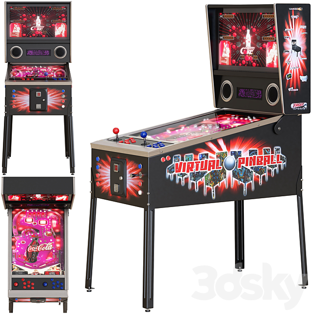 Pinball Machine 3D Max - 3DMAXTER