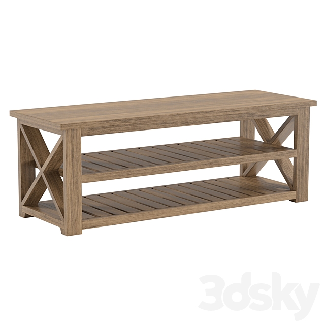 Cullen Entryway Bench - No.2 3D Max - 3DMAXTER