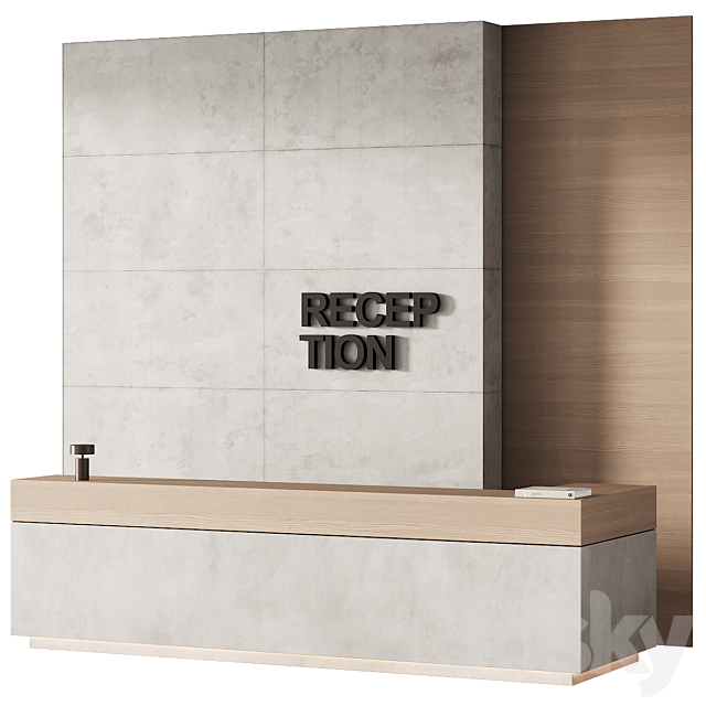 253 office furniture 12 reception desk 07 3D Max - 3DMAXTER