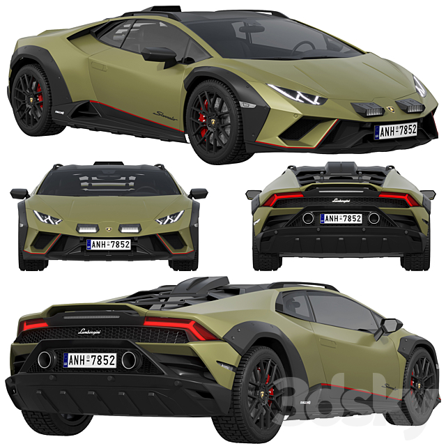 Lamborghini Huracan Sterrato 3D Max - 3DMAXTER