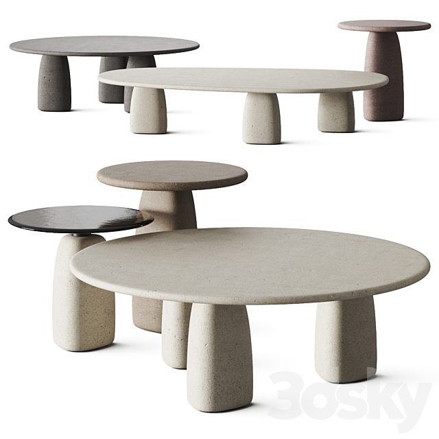 Poliform Strata Coffee Tables 3D Max - 3DMAXTER