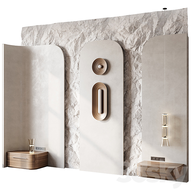 Headboard 3d Wall Panel 17 3D Max - 3DMAXTER