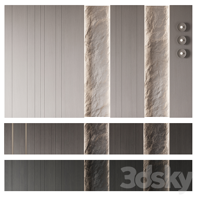 Wall panel No. 22 3D Max - 3DMAXTER