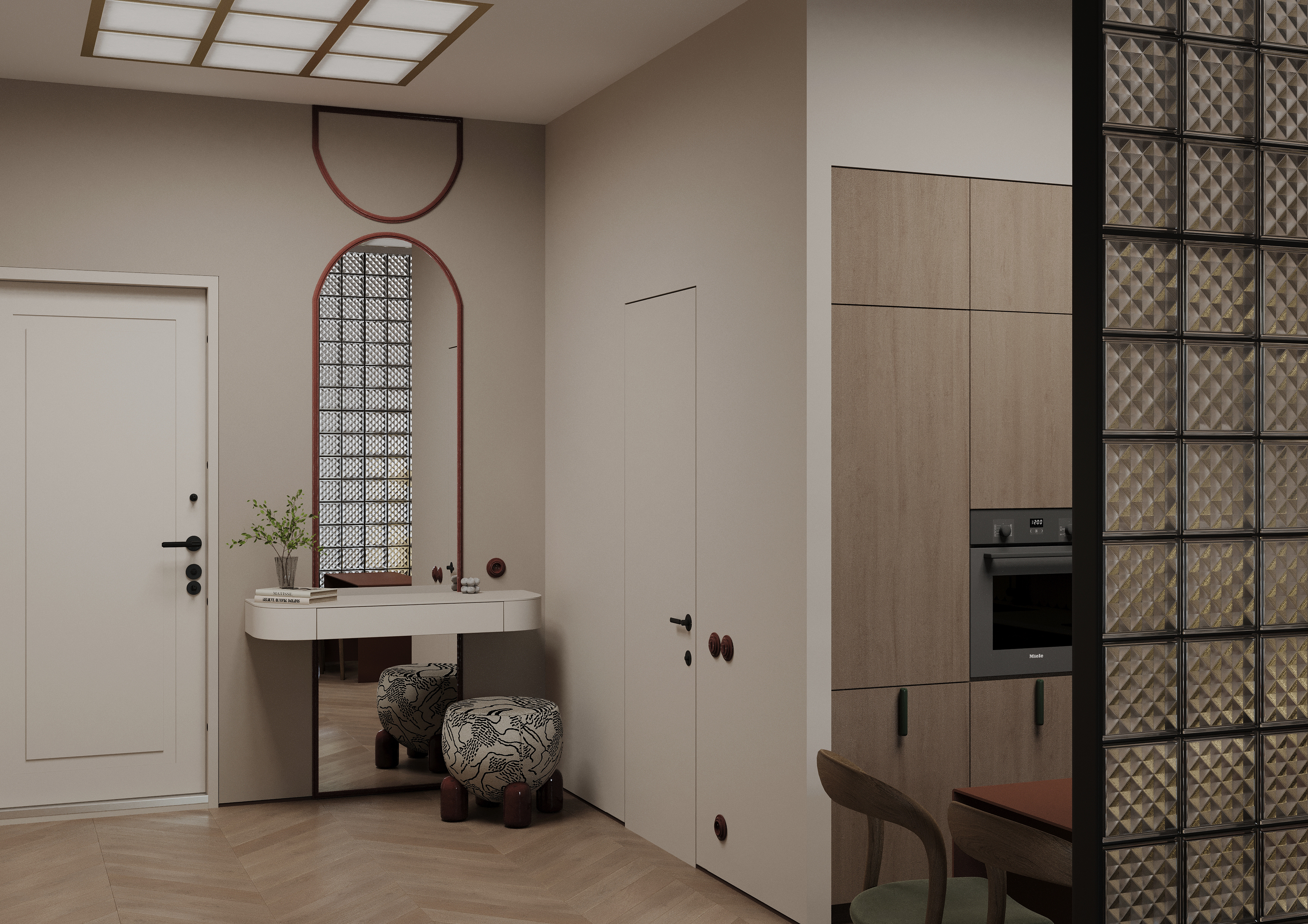 3D visualization of a studio in biophilic design - Работа из галереи 3D ...