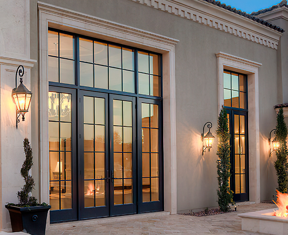Exterior classical street doors.Entrance classic doors. Entrance to the ...