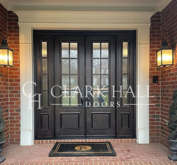 Entrance modern classic street doors. Entrance to the house.Front Iron ...